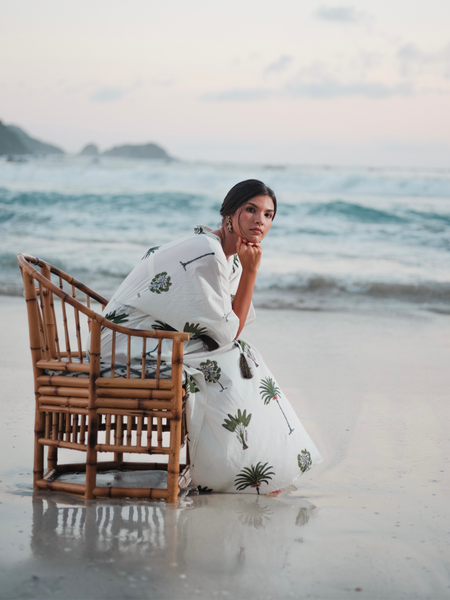 The Palm Block-Print Kaftan – The Jungle Emporium